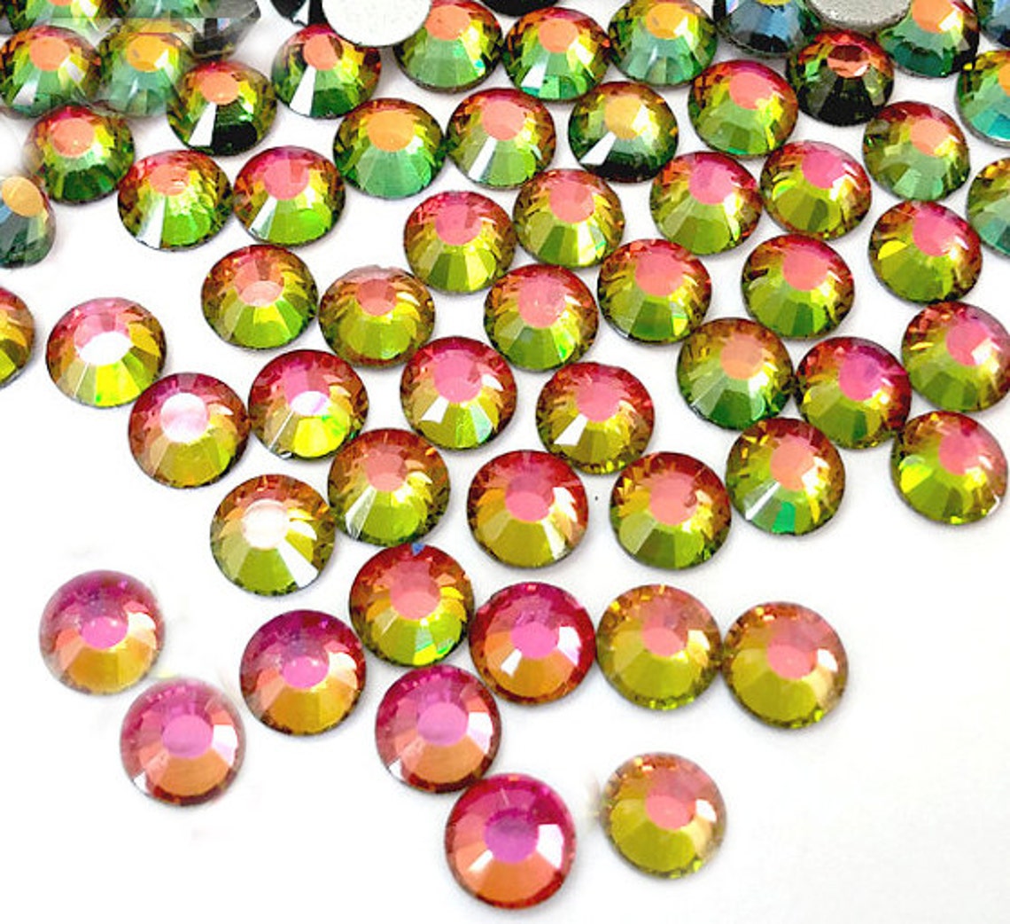 Volcano Crystal Glass Rhinestones Flatback High Quality No - Etsy