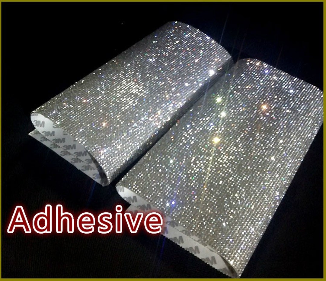 Clear - Crystal Glass Rhinestones Sheet Self Adhesive Applique ...