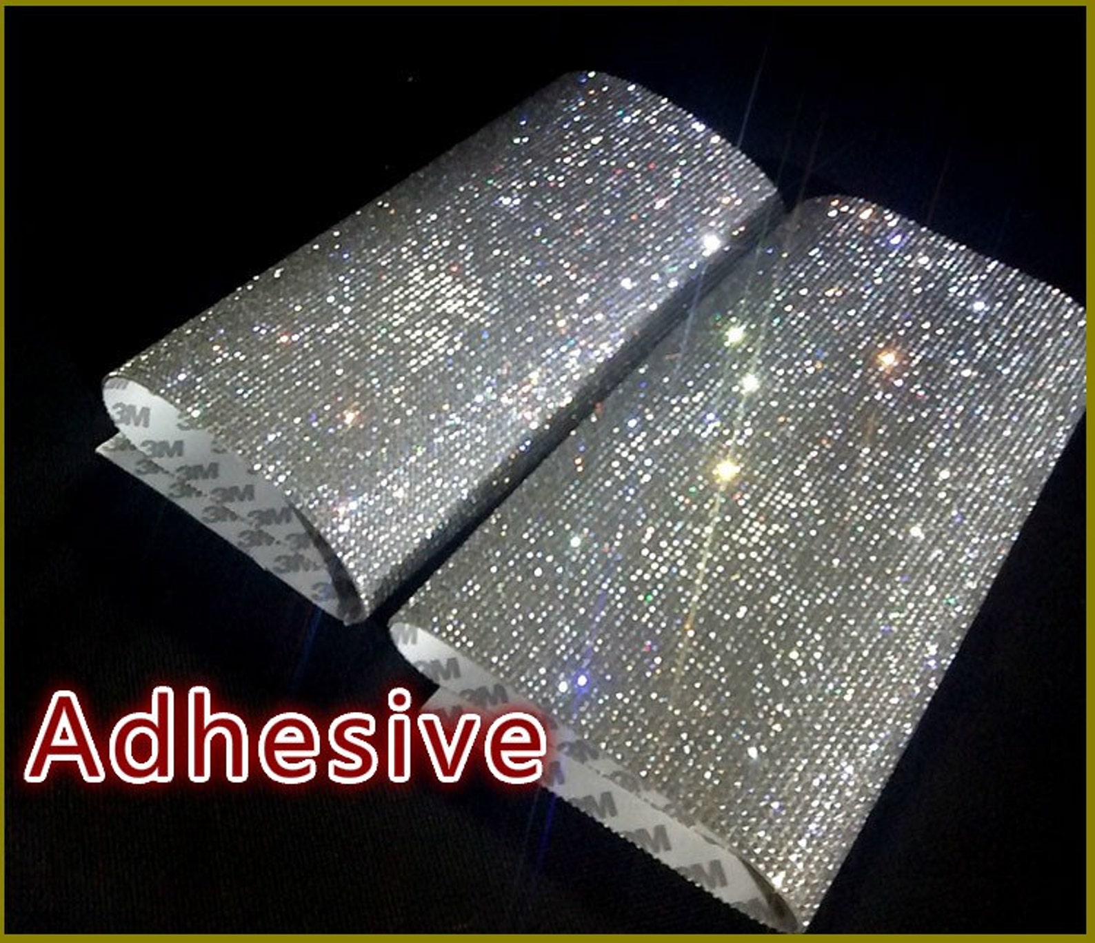 Clear Crystal Glass Rhinestones Sheet Self Adhesive Applique - Etsy