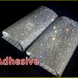 Clear - Crystal Glass Rhinestones Sheet Self Adhesive Applique ...