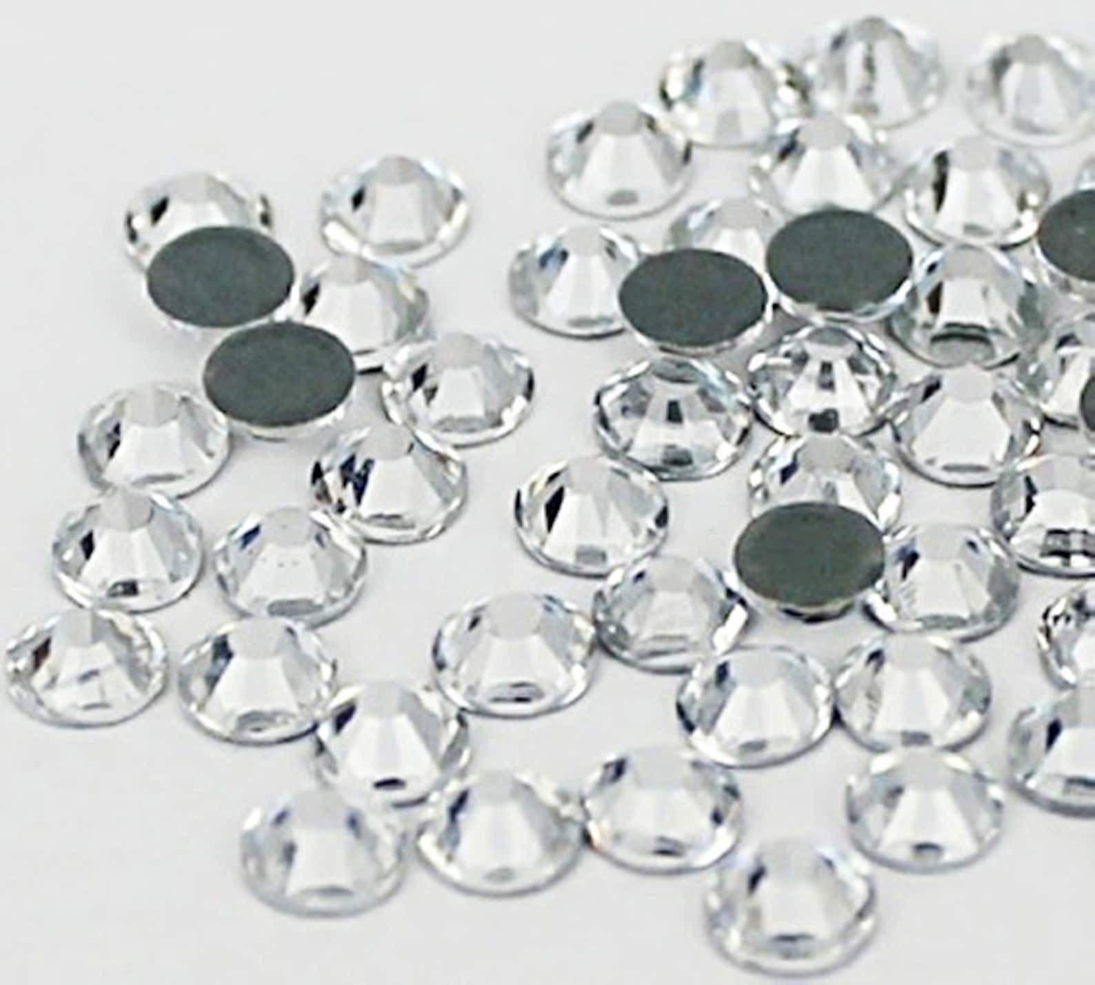 Clear Hotfix Iron on Rhinestones Glass Rhinestone Flatback - Etsy