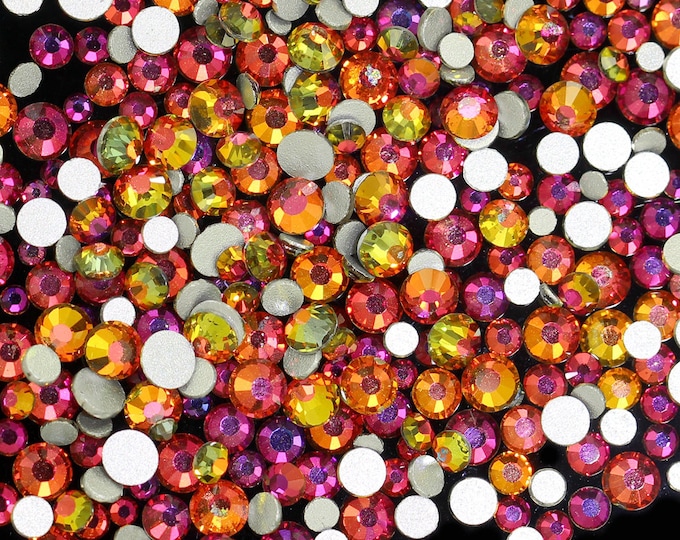 Silver Black Crystal Glass Rhinestones Flatback High - Etsy