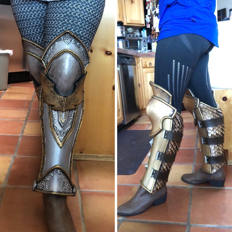 Armor Patterns: Leg Guards greaves - Etsy