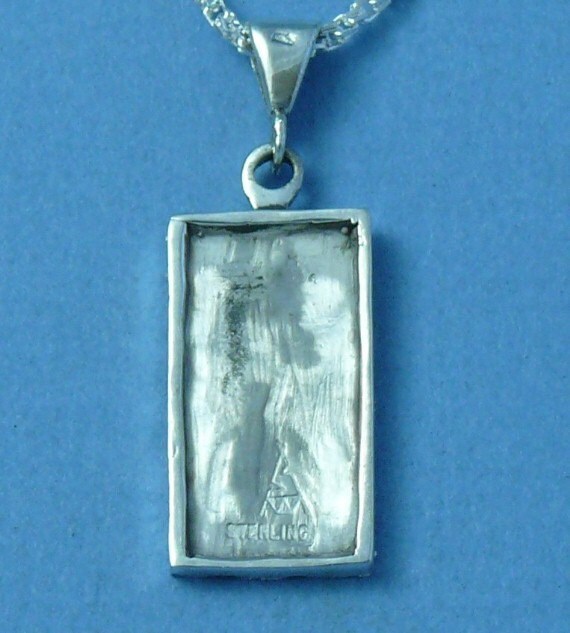 Waterfall Diamond Pave' Sterling Silver Pendant Large - Etsy