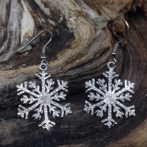 Snowflake Earrings - Etsy