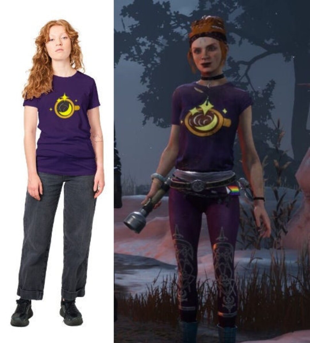 Mikaela Reid Cosplay Moonstone Shirt Dead by Daylight - Etsy