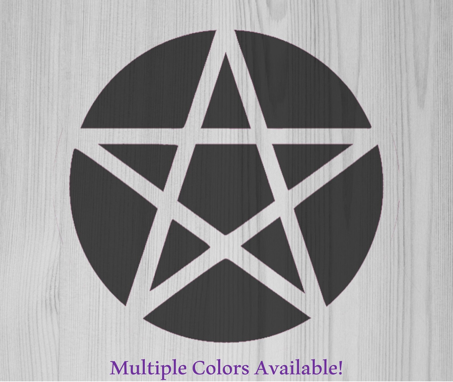 Pentagram / Pentacle Inverted Glossy Permanent Vinyl Decal | Etsy