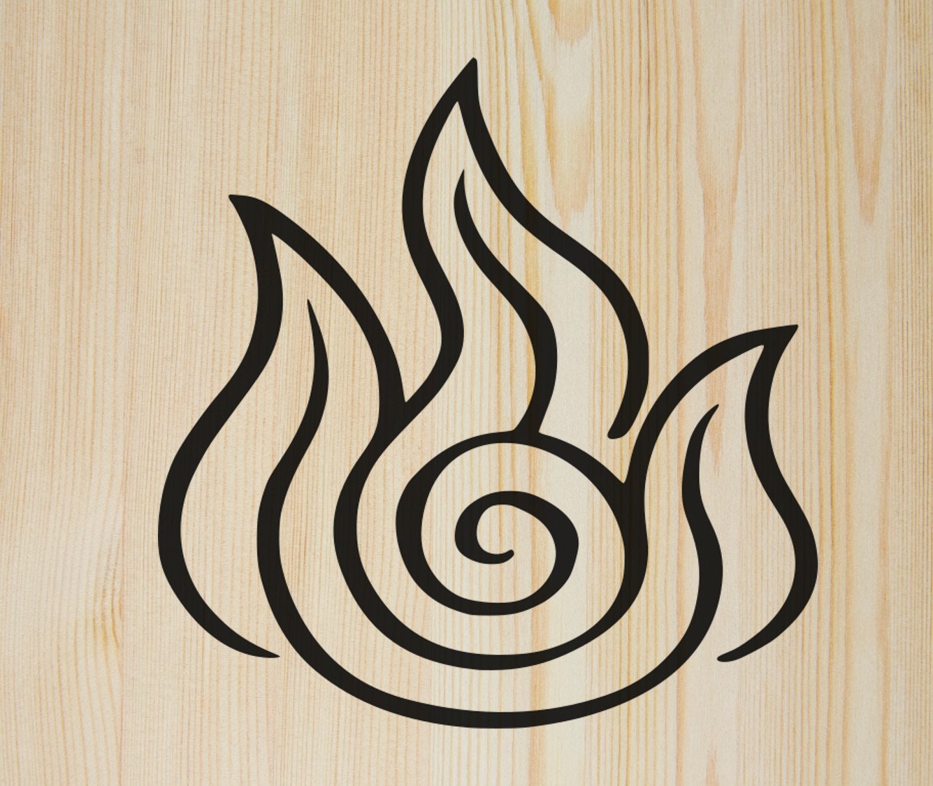 Avatar: The Last Airbender Firebending Symbol Vinyl Decal | Etsy