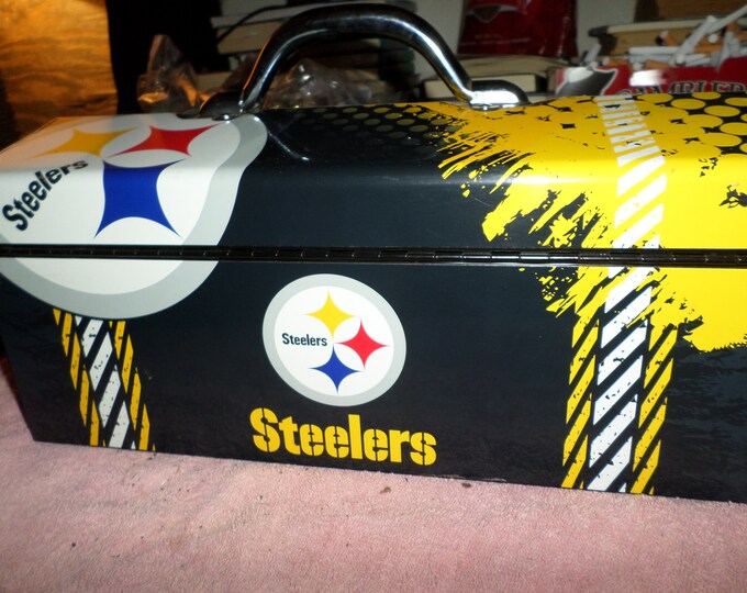 Steeler's Toolbox Tool Box Metal Tool Box Pittsburgh Steelers - Etsy