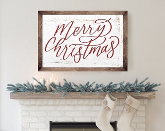 Rustic Christmas Sign | Etsy