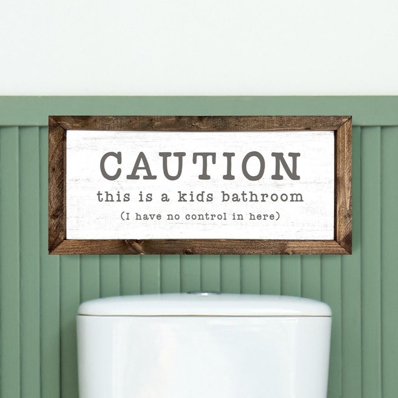 Kids Bathroom Signs - Etsy
