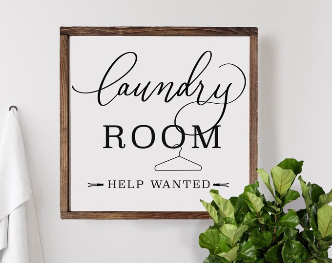 LAUNDRY, French Signs, Heavy Distressed, BLANCHISSERIE, French Laundry ...