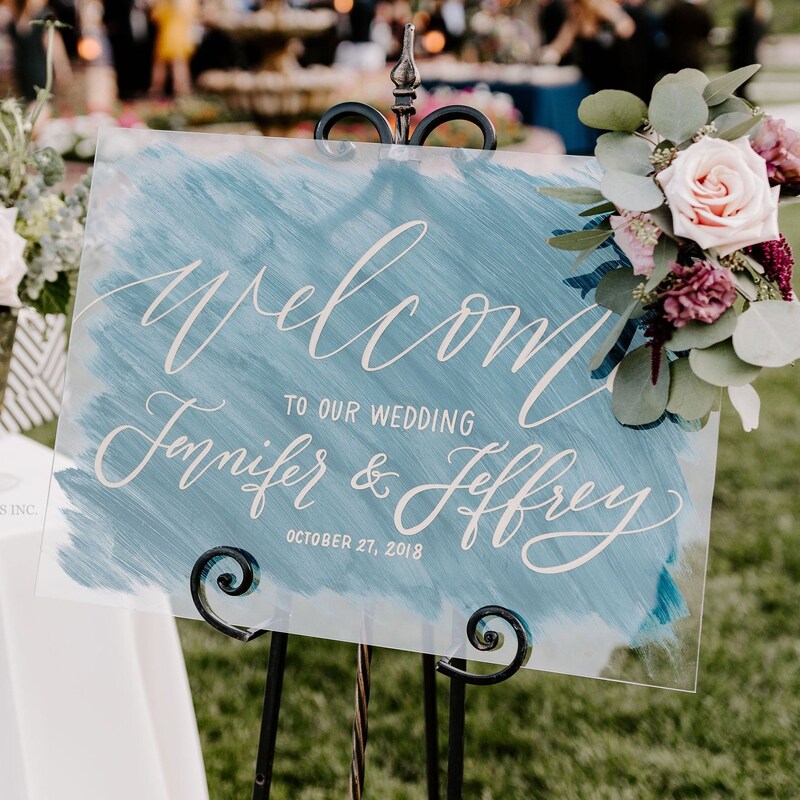 Acrylic Wedding Signs - Etsy