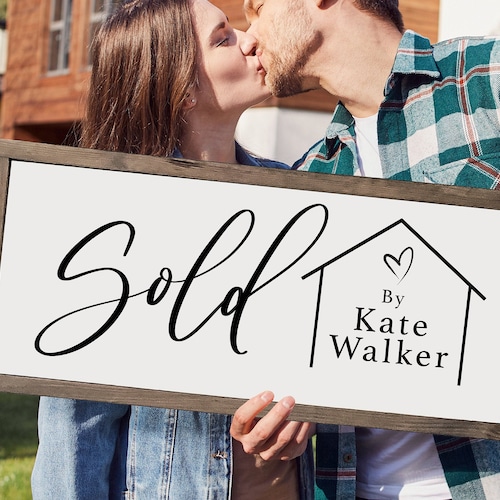 Personalized Just Sold Sign Realtor Sign Real Estate Agent - Etsy