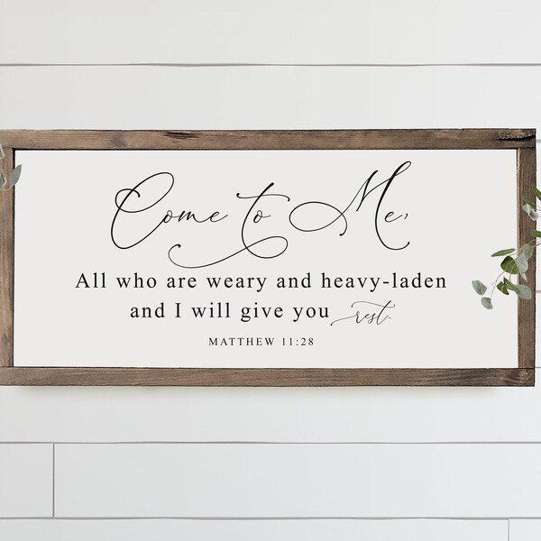 Come to Me All Who - Etsy