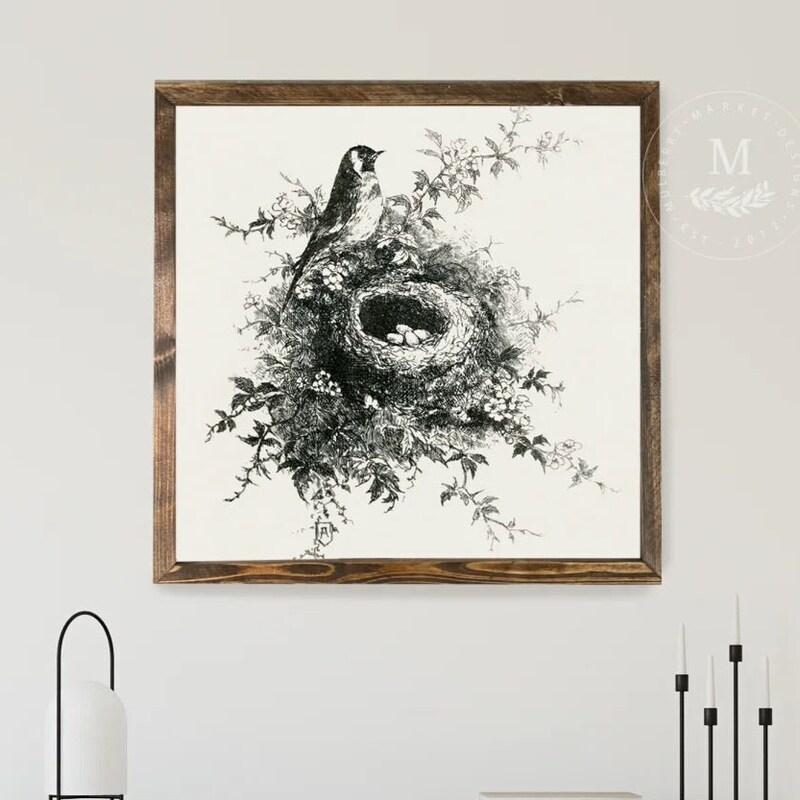 Bird Nest Art - Etsy