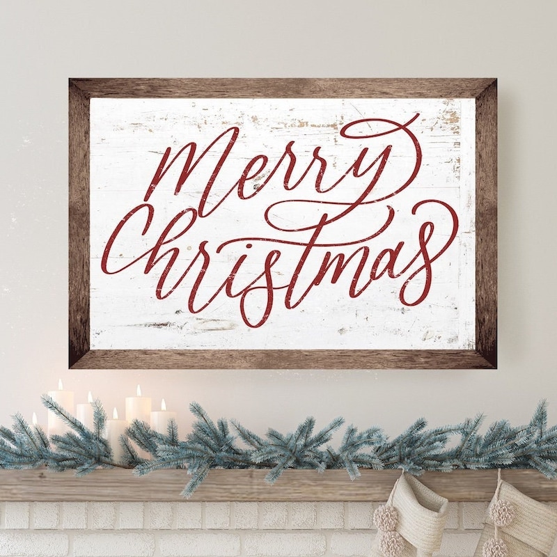Rustic Christmas Sign - Etsy