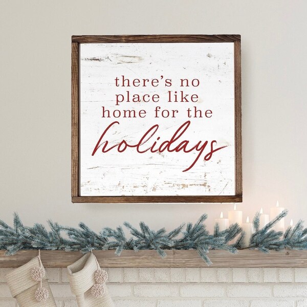 Rustic Holiday Sign - Etsy