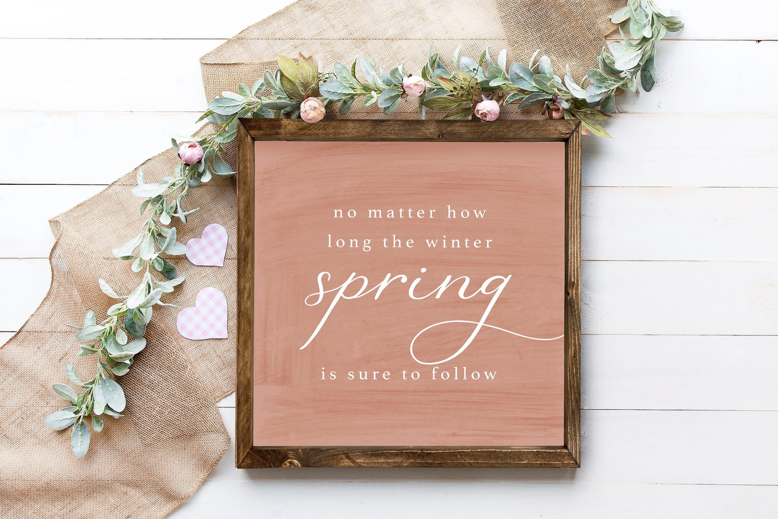 No Matter How Long the Winter Spring is Sure to Follow - Etsy