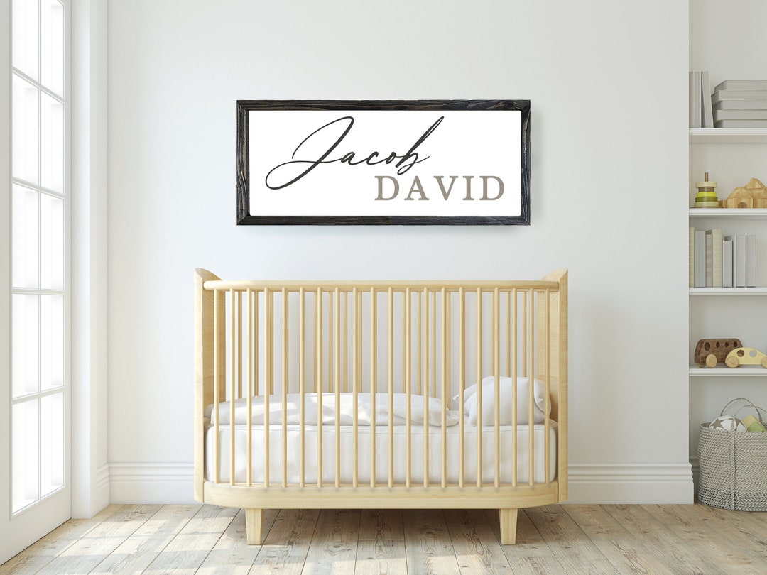 Personalized Nursery Name Sign Custom Nursery Baby Name Sign Custom ...