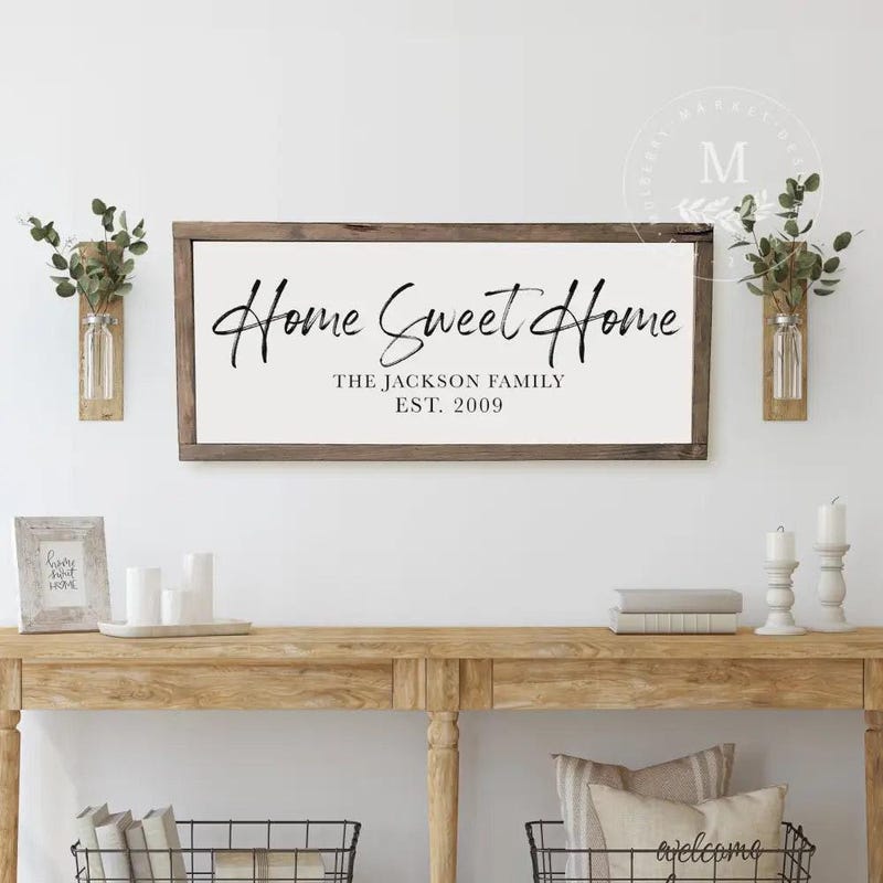 Home Sign - Etsy