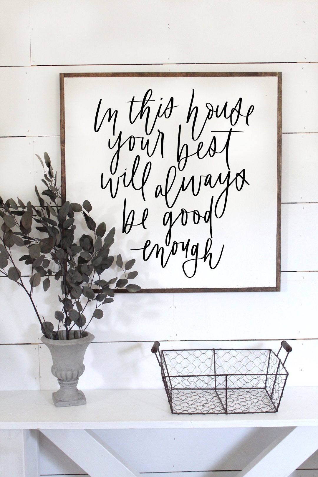 Your Best Will Always Be Good Enough Wood Sign Living Room - Etsy