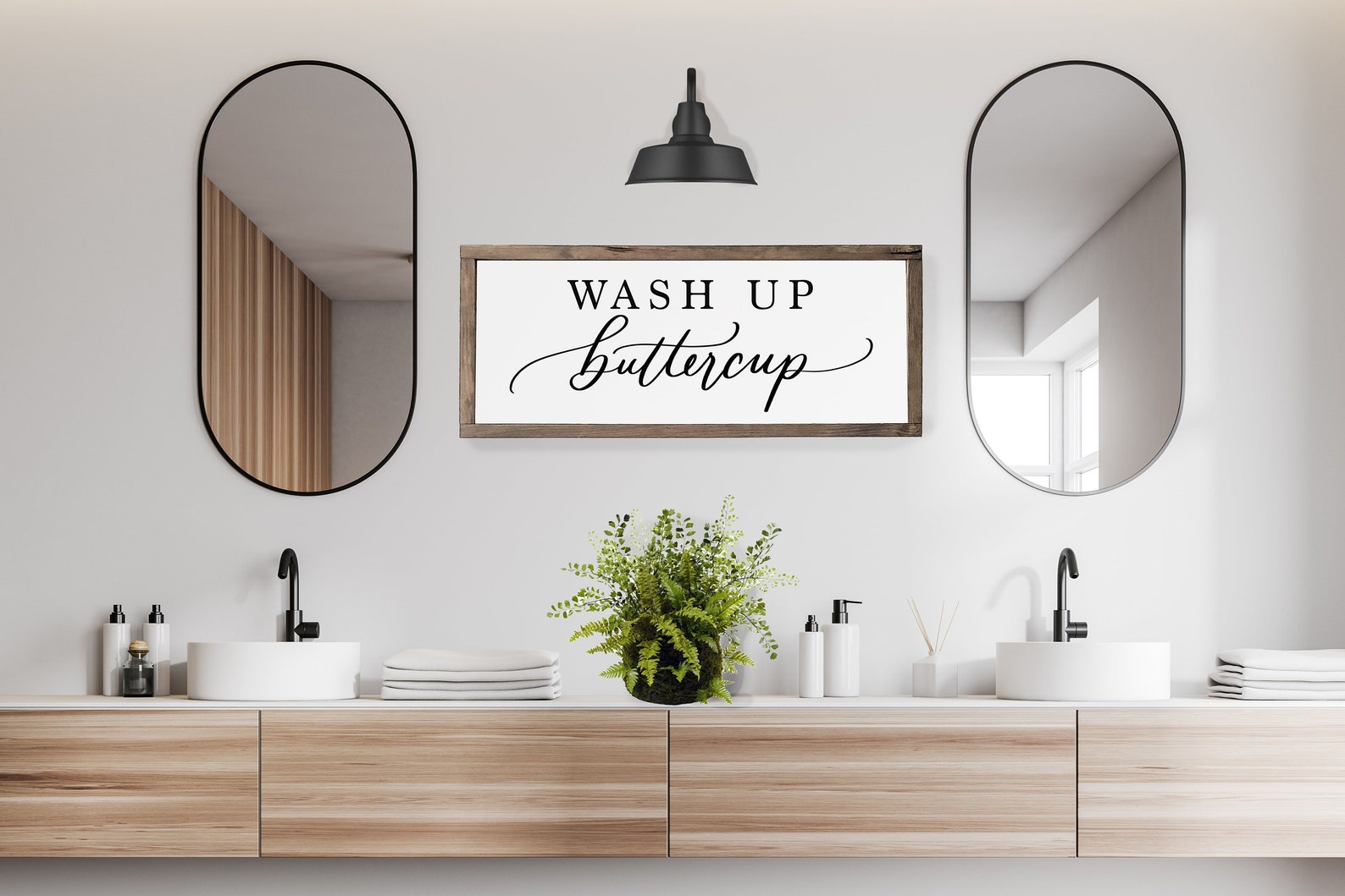 Wash up Buttercup Bathroom Sign Wash up Sign Signs for - Etsy