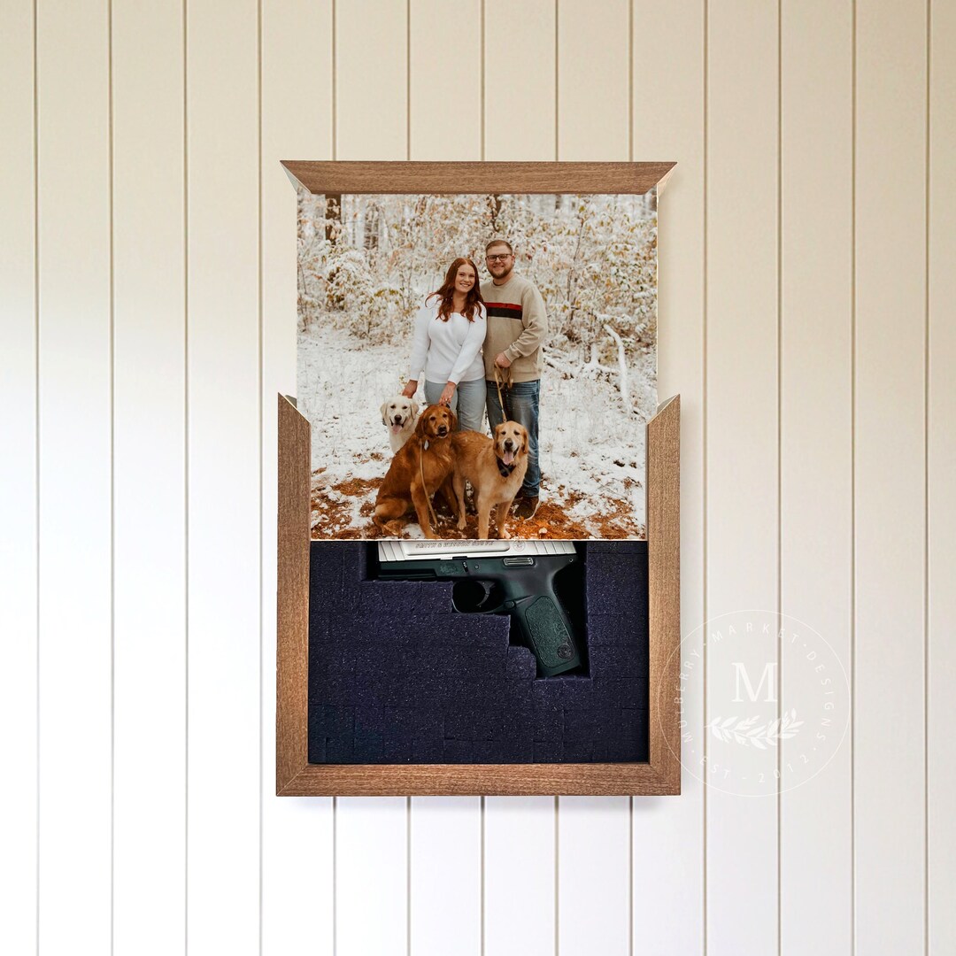 Hidden Gun Storage Hidden Gun Box Hidden Gun Fathers Day Gift Husband ...