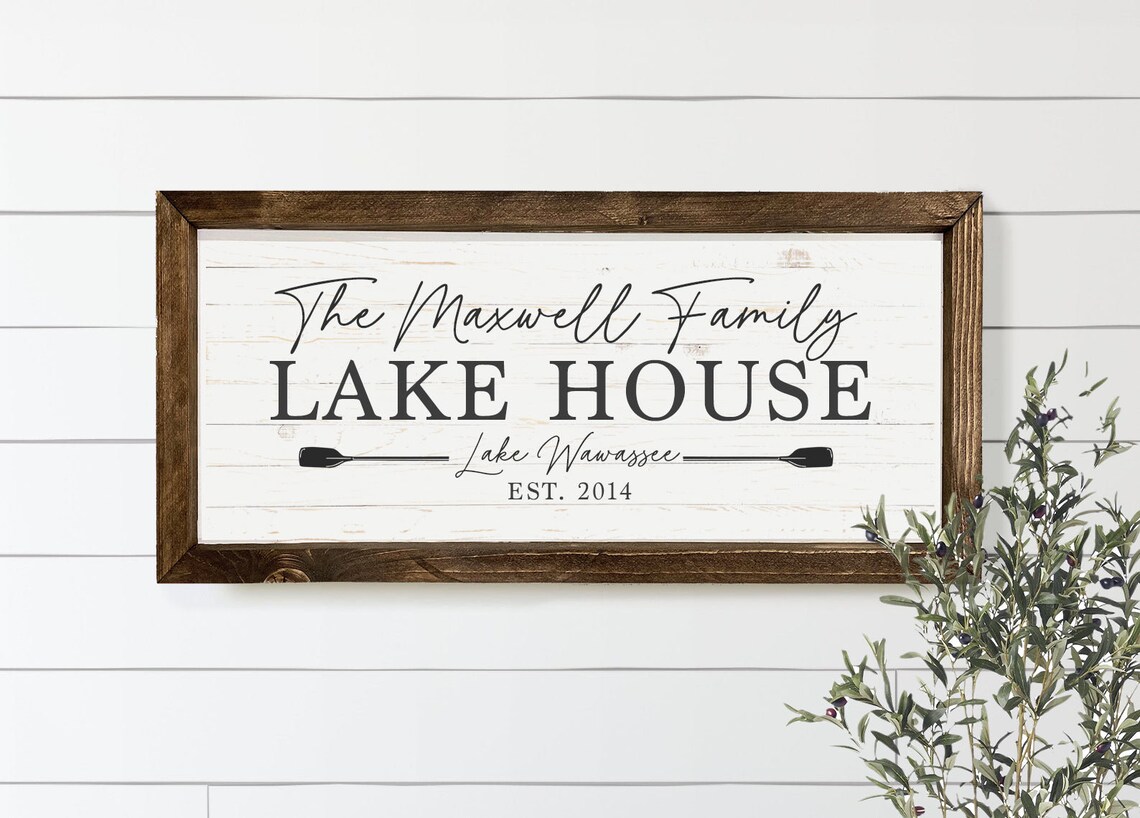 Personalized Lake House Sign Sign for Lake House Lake House - Etsy