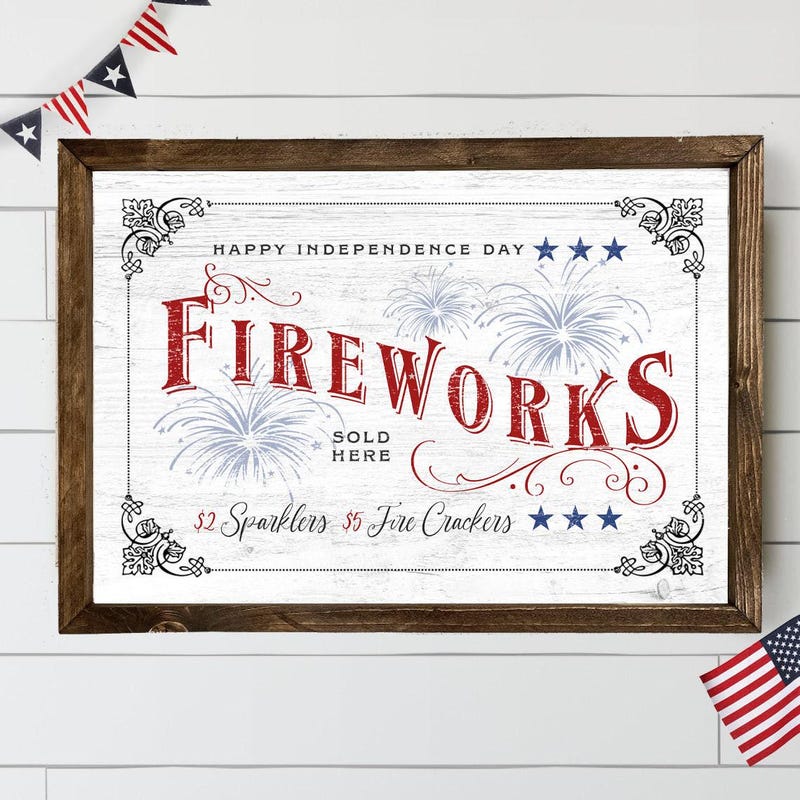 Wood Fireworks - Etsy