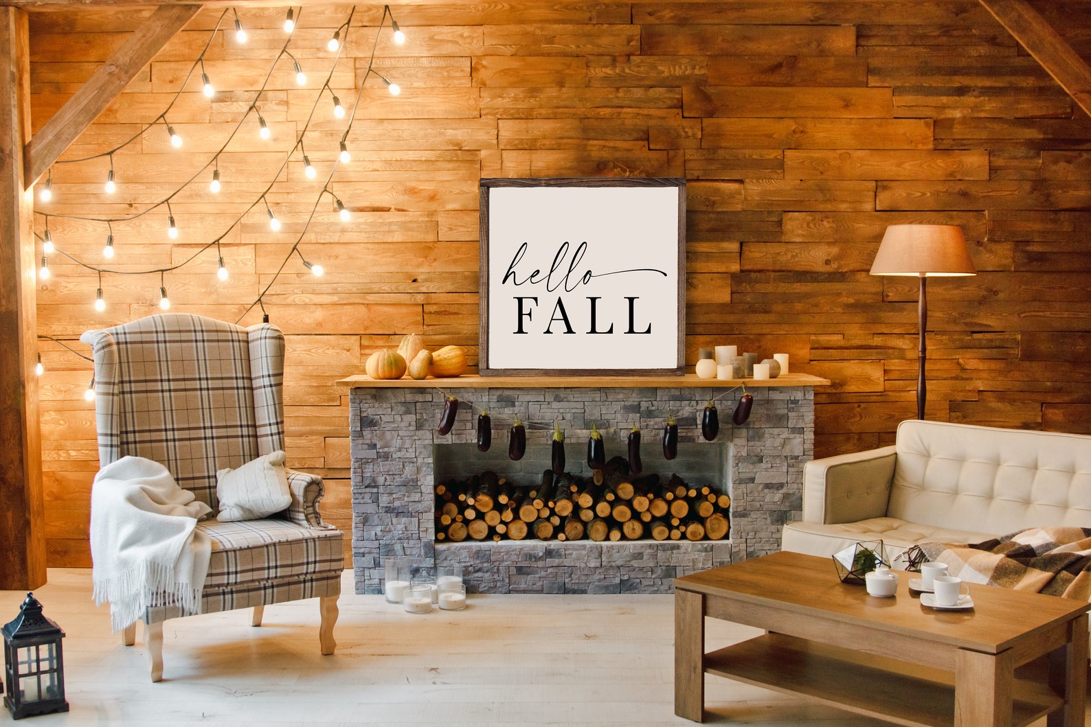 Hello Fall Sign Fall Sign Fall Home Decor Living Room Sign - Etsy Canada