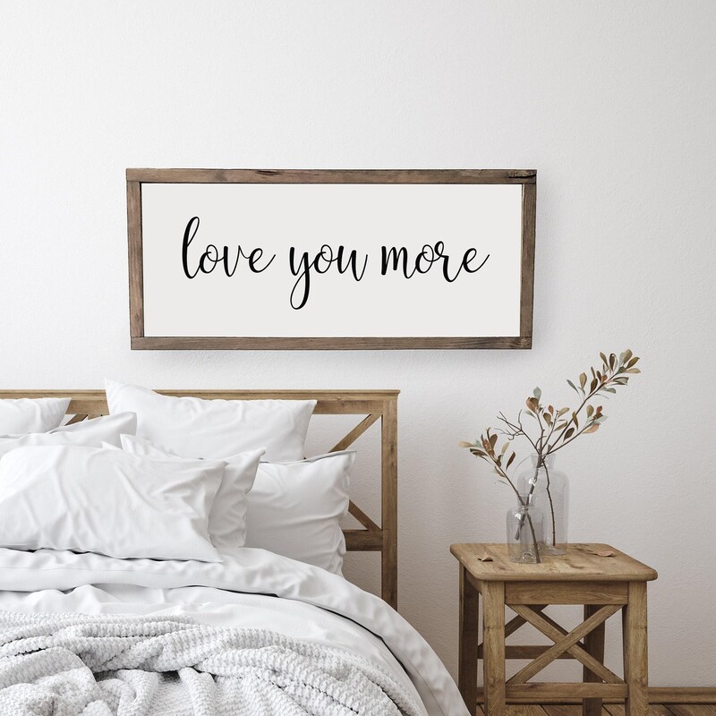 Love You More Sign - Etsy