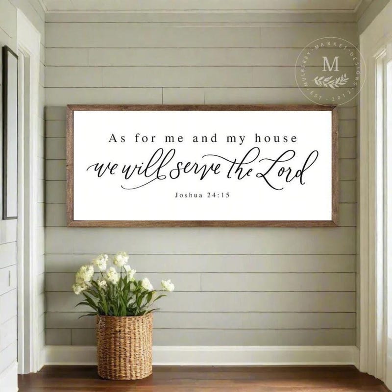 As for Me and My House - Etsy