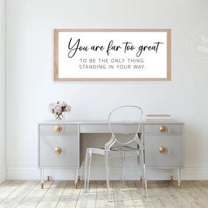 You Are Far Too Great Wall Art Wood Framed Art - Etsy
