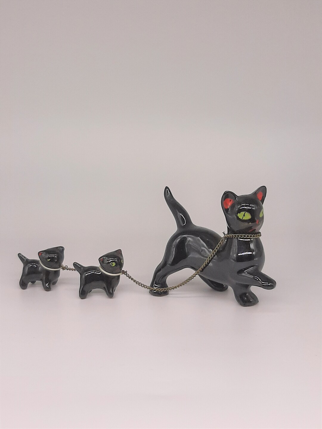 1950s Chained Cat Family - Etsy
