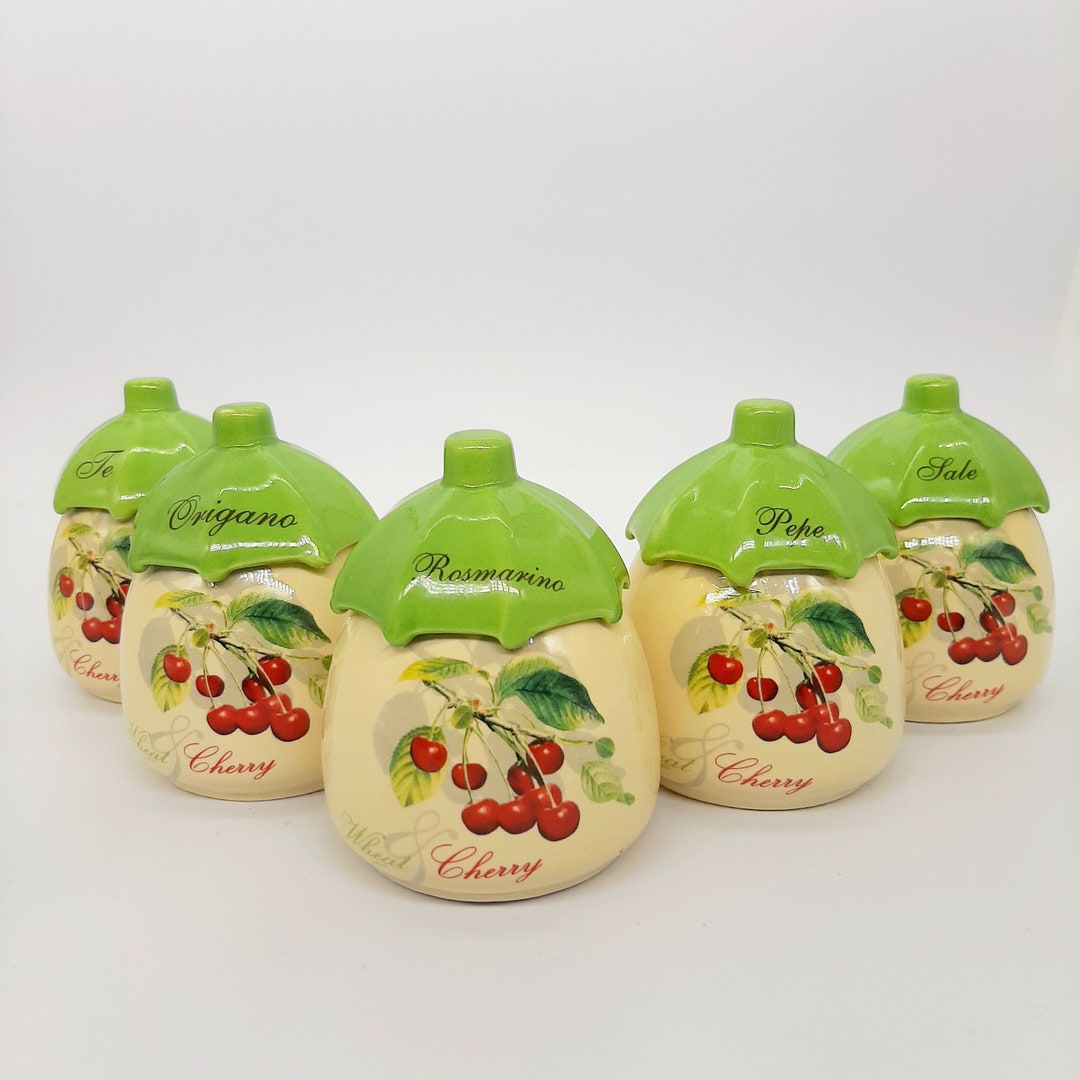 Set of 5 Spice Jars - Etsy
