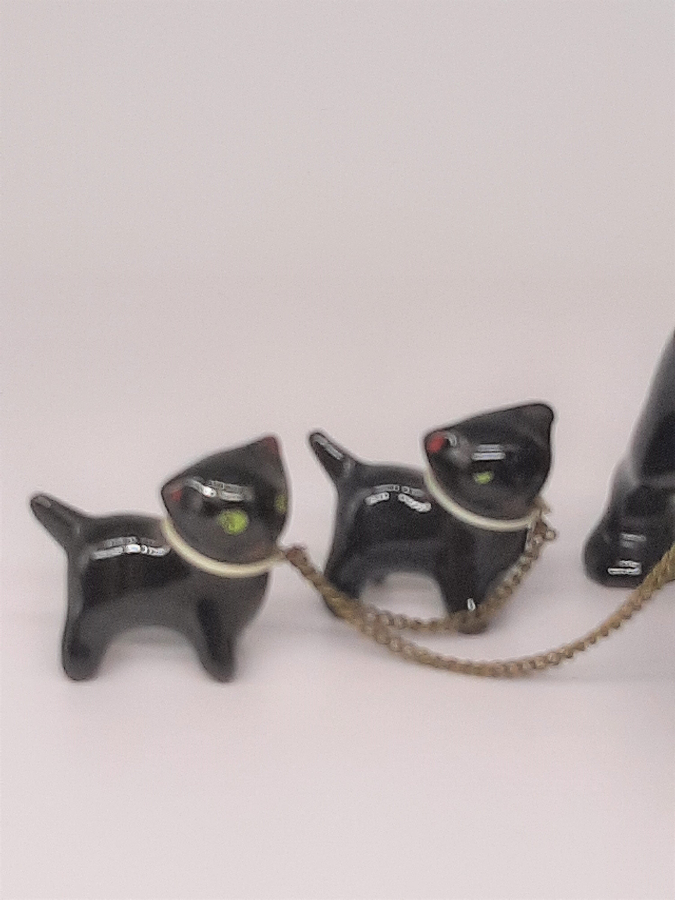 1950s Chained Cat Family - Etsy