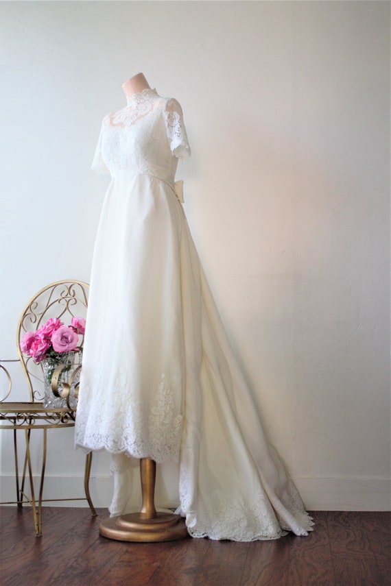 Silk Wedding Gown Regency Dress Jane Austen Style Edw… - Gem