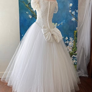 Fairytale Princess Bride White Wedding Dress Removable Train Mermaid ...
