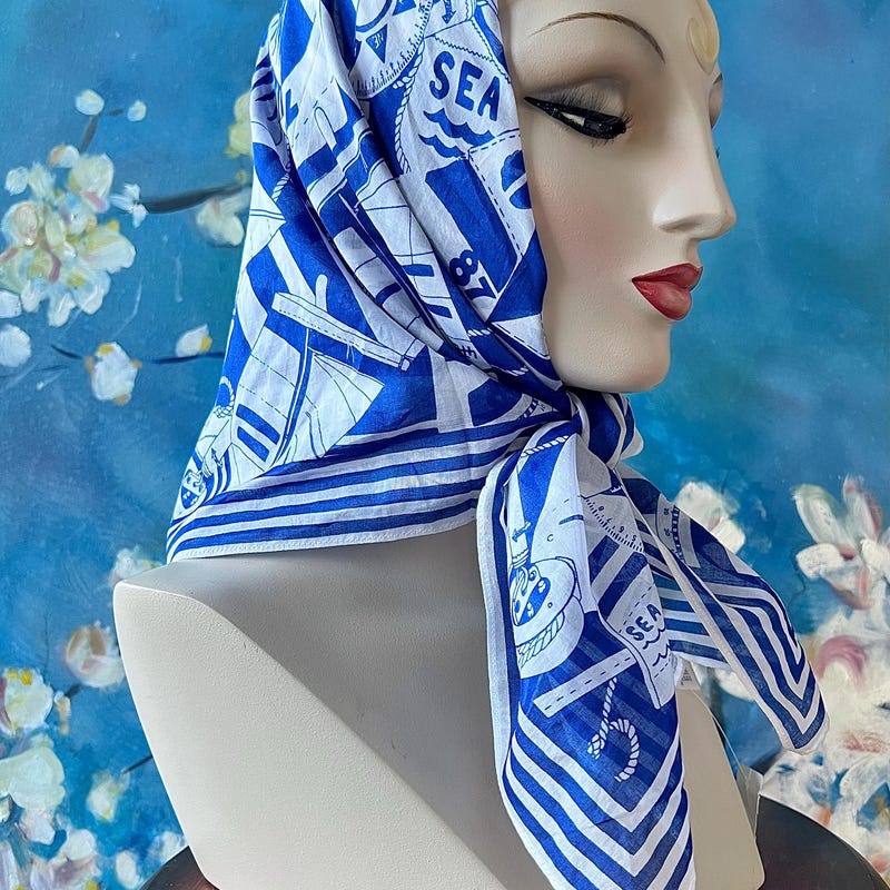 Nautical Scarf - Etsy