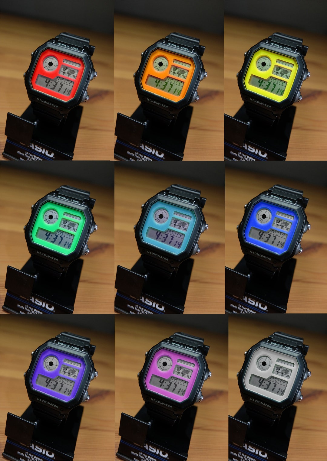 5 Color Pack og Faceplate Casio Royale faceplate ONLY - Etsy