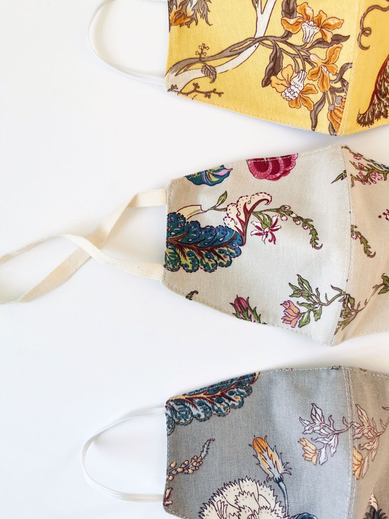 Womens Floral Face Masks Womens Face Mask Pack Floral Cotton - Etsy