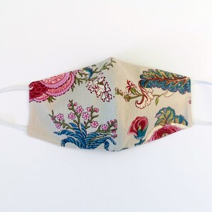 Floral Cotton Face Mask Set, Designer Prints, Handmade in Greece - Etsy
