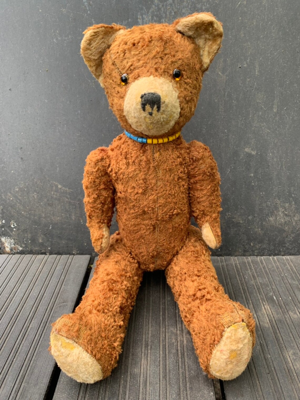 Antique Teddy Bear French Vintage Plush Teddy Stuffed With | Etsy