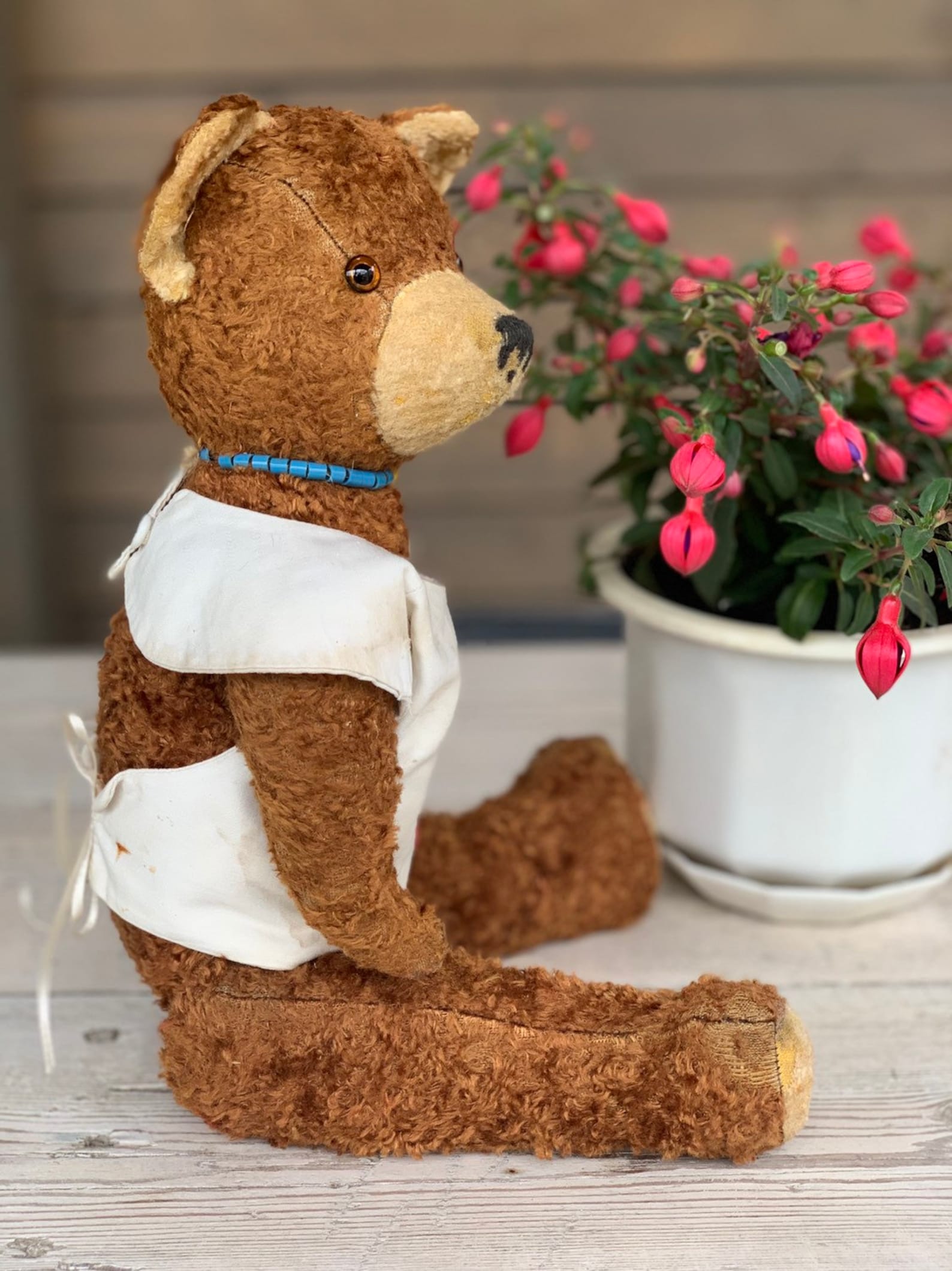 Antique Teddy Bear French Vintage Plush Teddy Stuffed With | Etsy