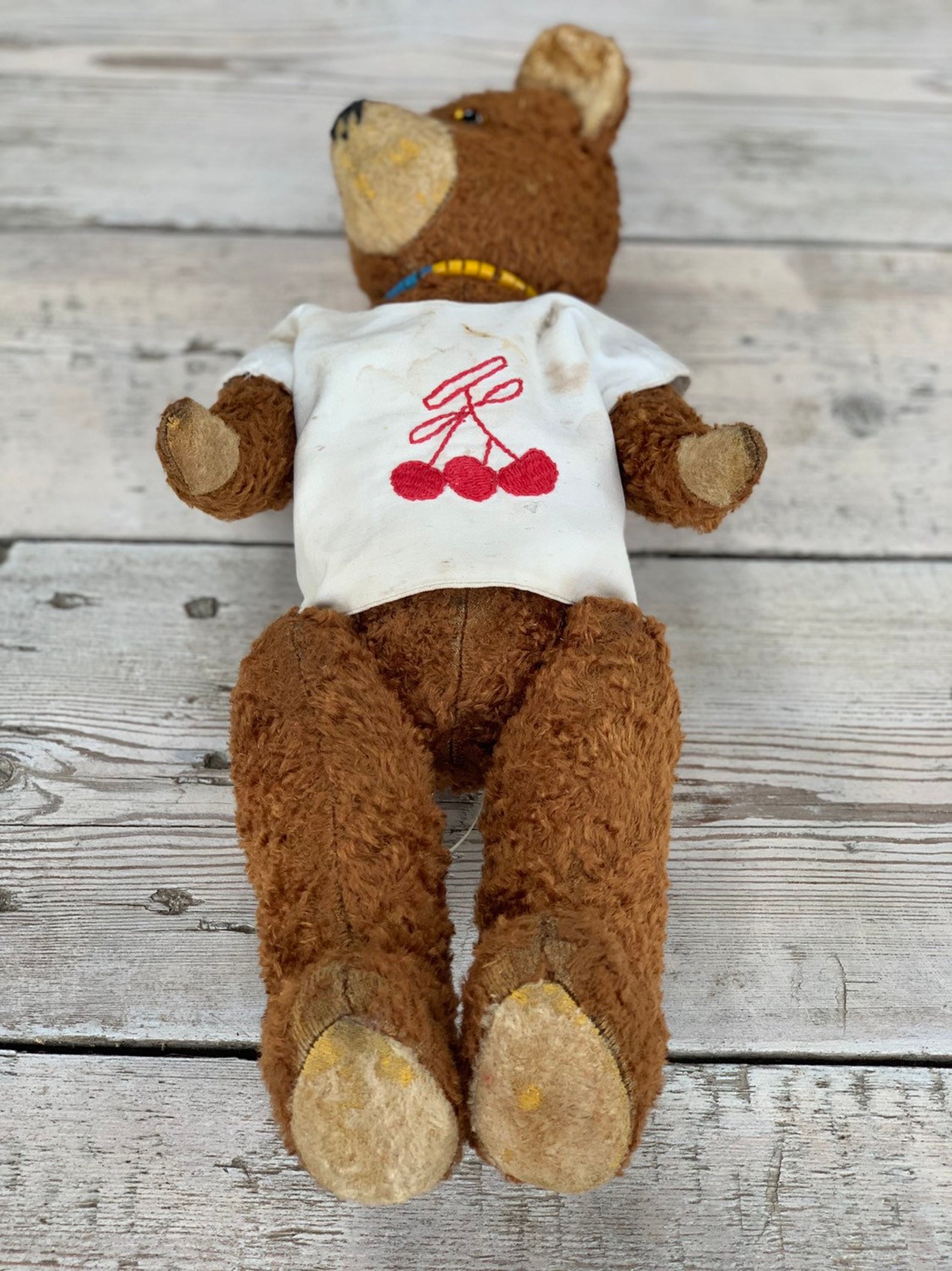 Antique Teddy Bear French Vintage Plush Teddy Stuffed With | Etsy