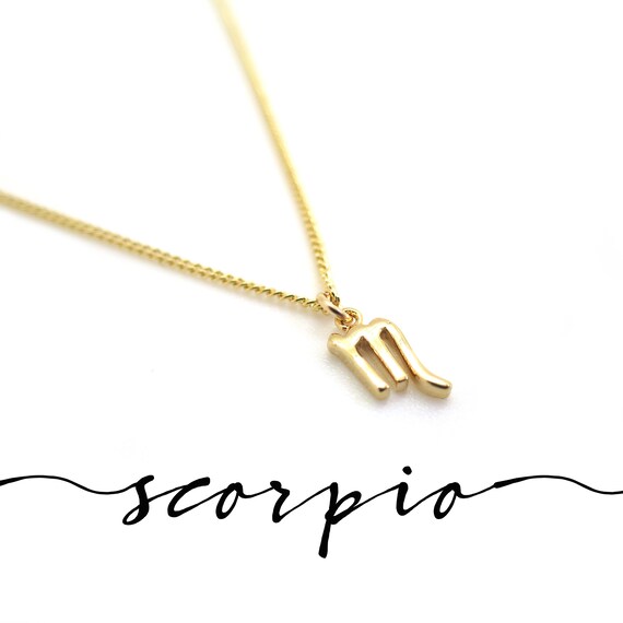 Scorpio word necklace store