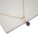 Small Ruby Pendant Dainty Ruby Necklace Simple Ruby Jewelry - Etsy