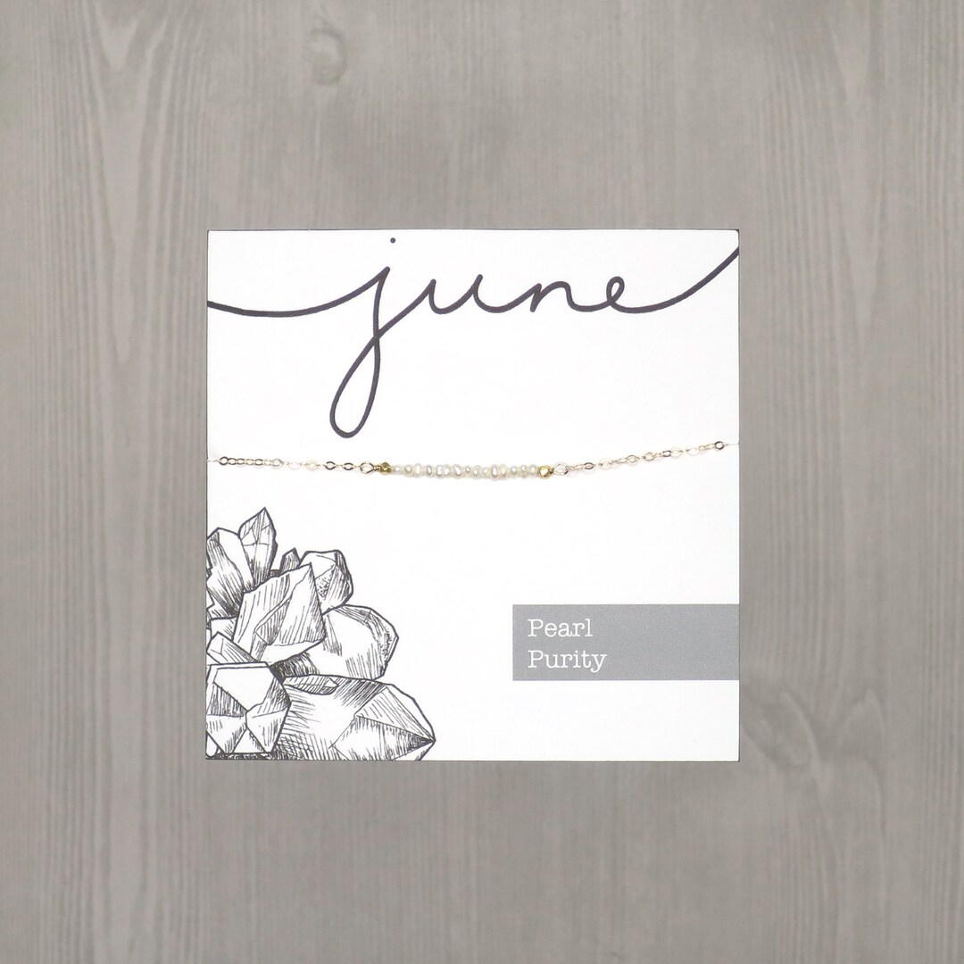 June Necklace, June Birthstone Necklace, June Birthday Gift, Birthday ...