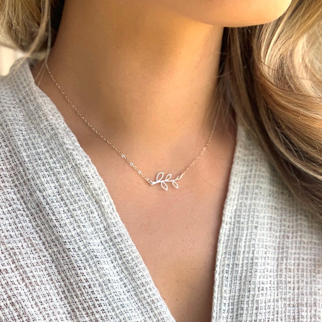 Gold Branch Necklace, Gold Tree Branch Jewelry, Twig Necklace, Welcome ...